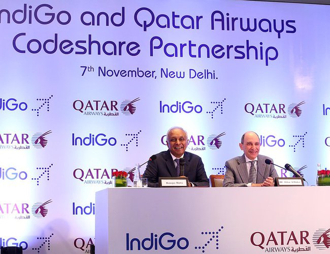 AACO | Qatar Airways and IndiGo sign codeshare agreement